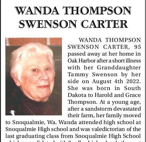 Obituaries | Snoqualmie Valley Record