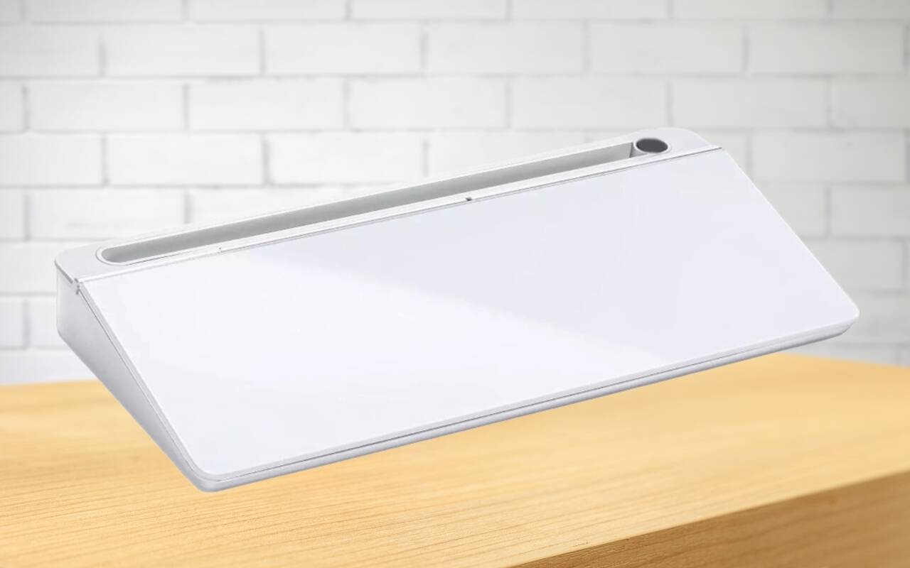 Clear Desk Pro – Glass Dry-Erase Desktop Organizer with Hidden Storage ...