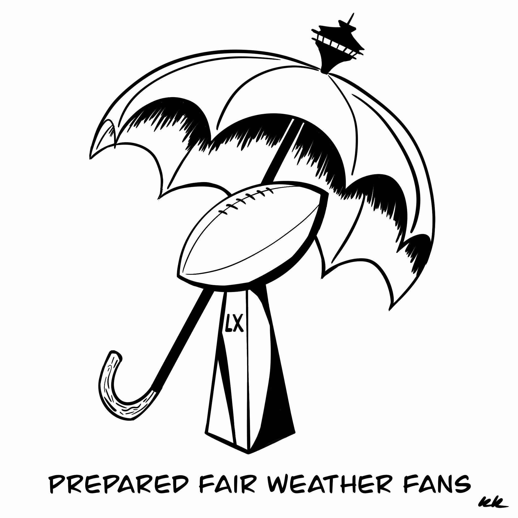 Fair weather fans? | Cartoon by Roy Rand | Snoqualmie Valley Record